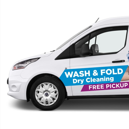 Design a van wrap graphic for a Laundry Pickup & Delivery service | Car ...