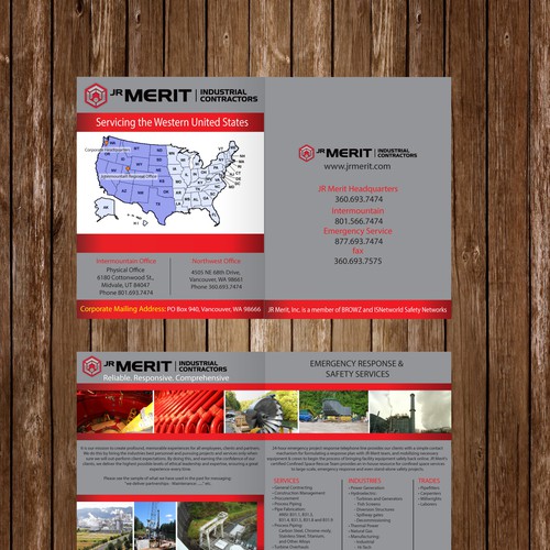 Creative Industrial Contractors Line Card/Brochure | Brochure contest