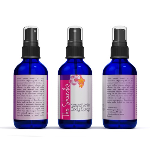 Create an original Vanilla Body Spray label that will fly off the ...