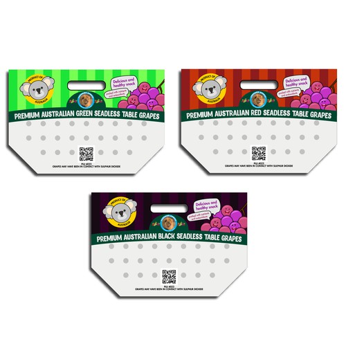 Grape packaging for International Supermarkets | Product packaging contest