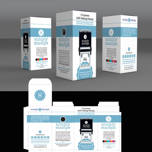 Simply Stamps Branded Packaging Design | Product packaging contest
