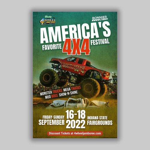 Designs | 4-Wheel Jamboree poster and ads | Poster contest