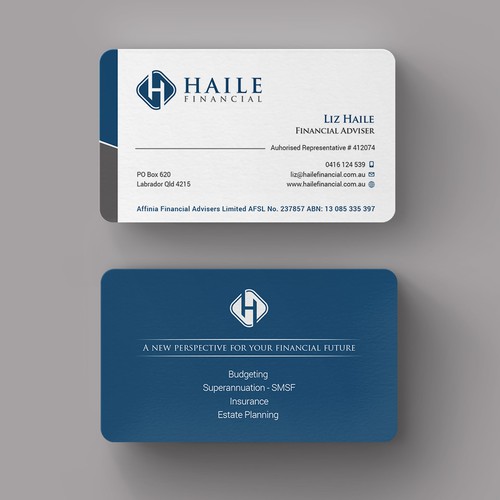 Create business cards for financial advice | Business card contest