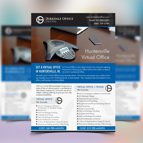 Virtual Office Flyers | Postcard, flyer or print contest