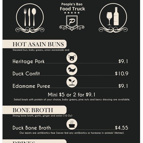 Food Truck Menu Board Design | Menu contest