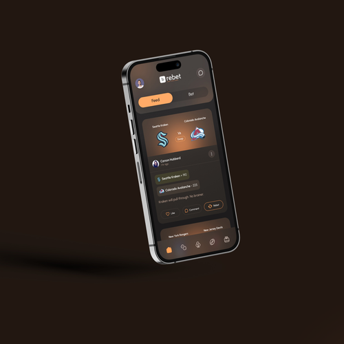 Designs | rebet: a social media betting platform | App design contest