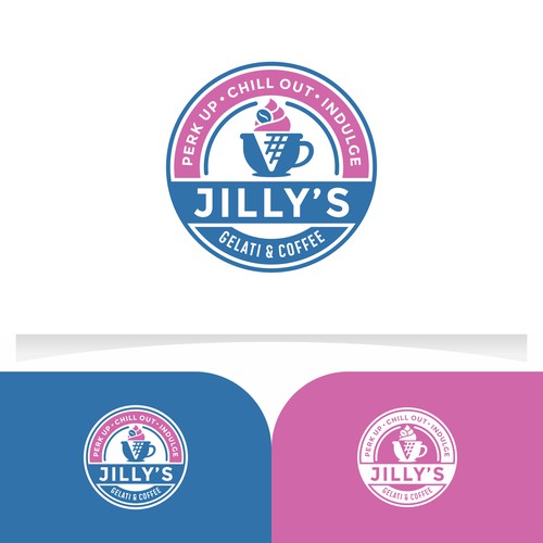 Designs | Unique and Elegant Coffee and Gelato Mobile Cafe Concept Logo ...