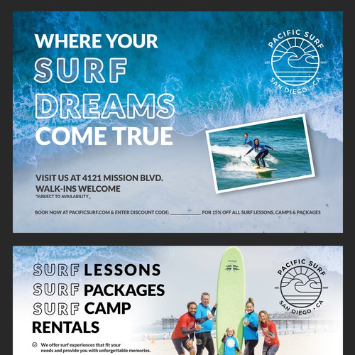 Designs | Pacific Surf Flyer | Postcard, flyer or print contest
