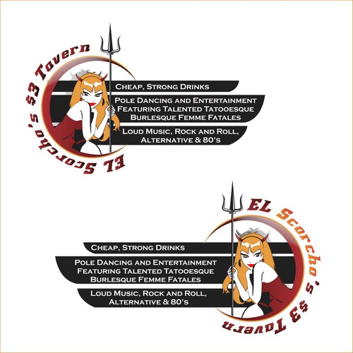 Create dark, evil and cool logo for dive bar | Logo design contest