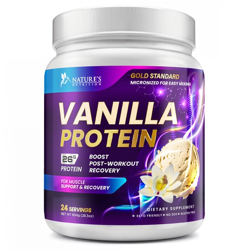 Designs | Tasty Vanilla Protein Design Needed for Nature's Nutrition ...