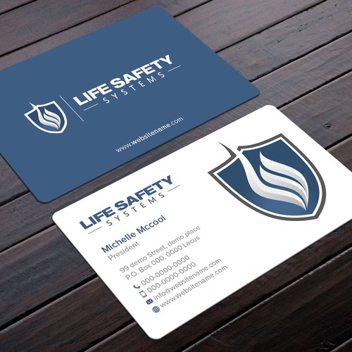 Business Card Template - Life Safety Systems | Business card contest