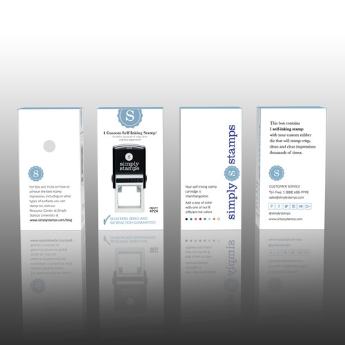 Simply Stamps Branded Packaging Design | Product packaging contest