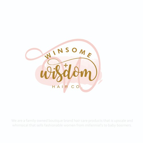Design a whimsical and classy logo for Winsome & Wisdom Hair Co. | Logo ...