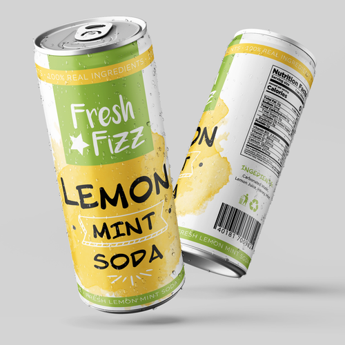 Designs | Fresh Fizz Soda Label | Product packaging contest