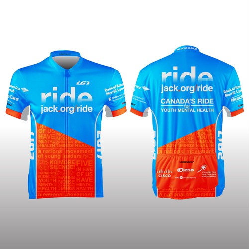 Design Cycling Jerseys for over 900 riders at the 2017 Jack Ride ...