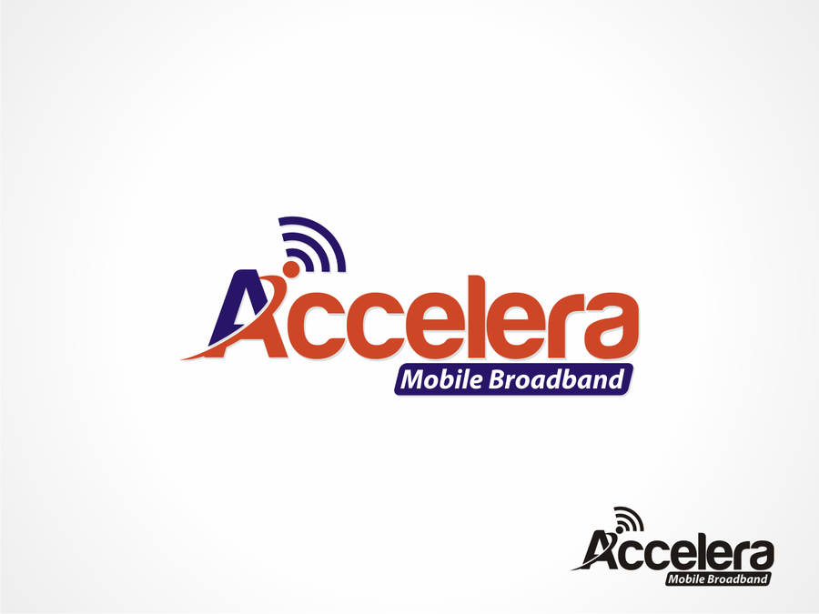 logo for Accelera Mobile Broadband | Logo design contest