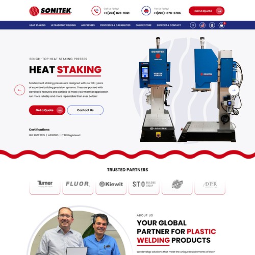 Designs | Industrial Automation Machine Maker Home Page Redesign | Web ...
