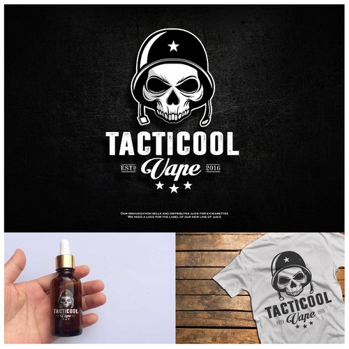 Tacticool Vapes bottle logo | Logo design contest