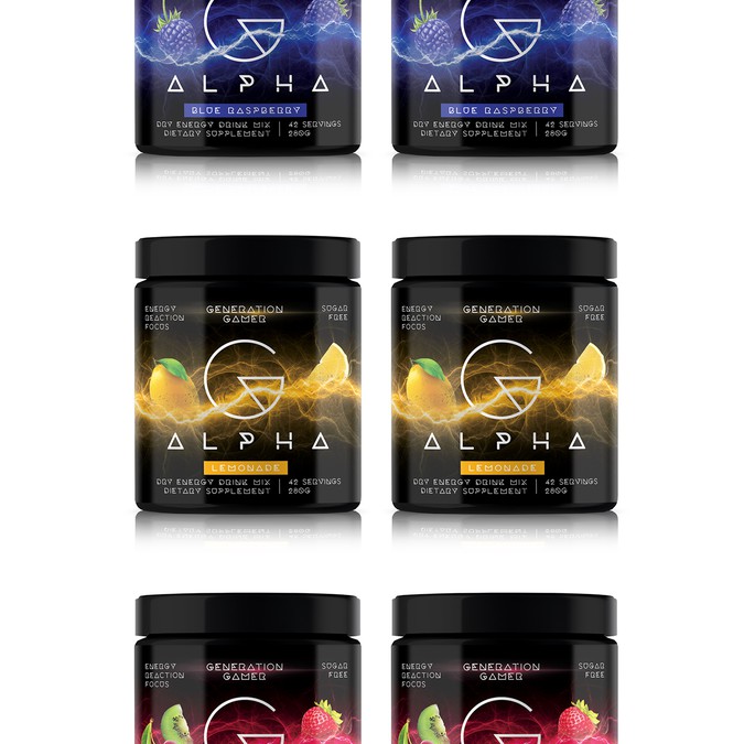 Video Game Energy Supplement Label Design | Product packaging contest