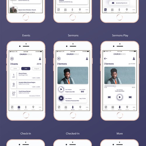 Church app redesign | App design contest