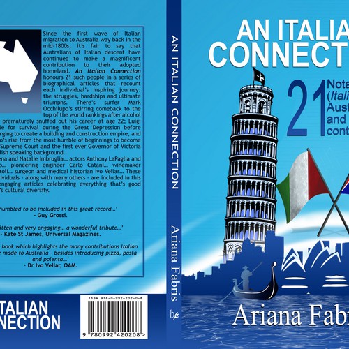 An Italian Connection: book cover design | Book cover contest