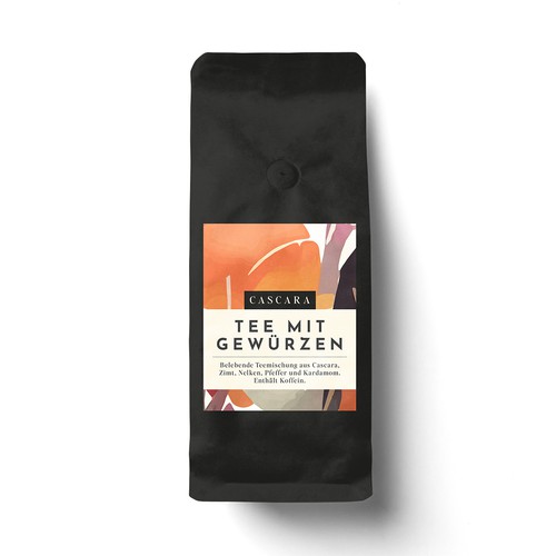 Designs | Cascara tea label | Product packaging contest