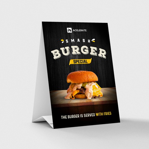 Designs | Smash Burger Marketing Materials | Menu contest