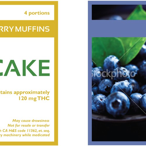 Labels for Medicinal Marijuana Edibles (brownies, cakes) | Print or ...