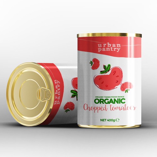 Organic Tin Tomato Label Design | Product label contest