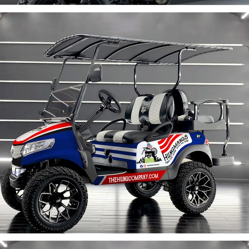 Designs | Custom Golf Cart Wrap Beverage Company All-American | Car ...