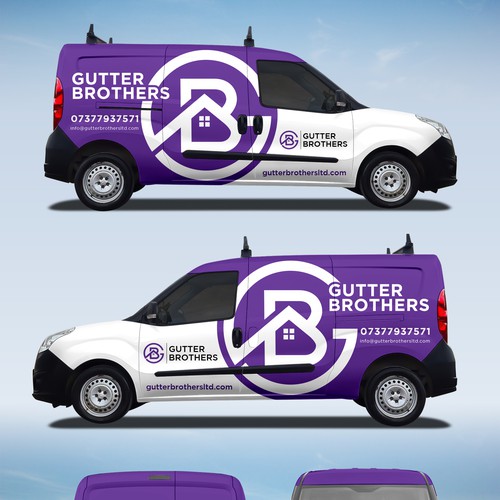Designs | Van wrap design for a Gutter Servicing Company. | Car, truck ...