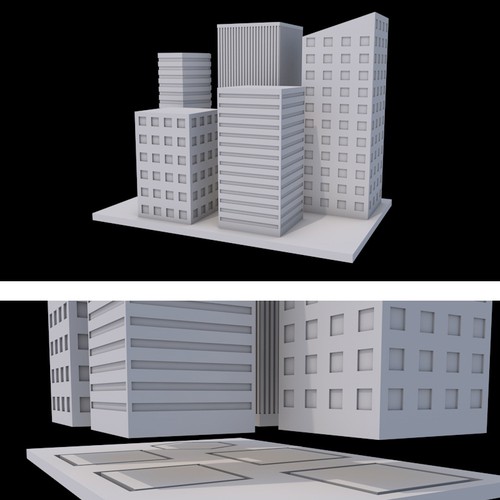 Quick N Easy 3D Buildings Please : ) | Illustration or graphics contest