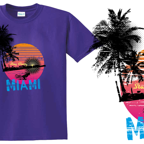 Party rock vintage Miami T-Shirt Design Wanted! | T-shirt contest