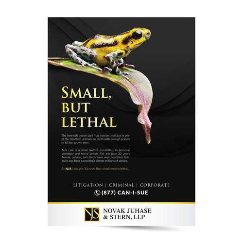 Clever Brilliant Print Ad Design for Law firm | Postcard, flyer or ...