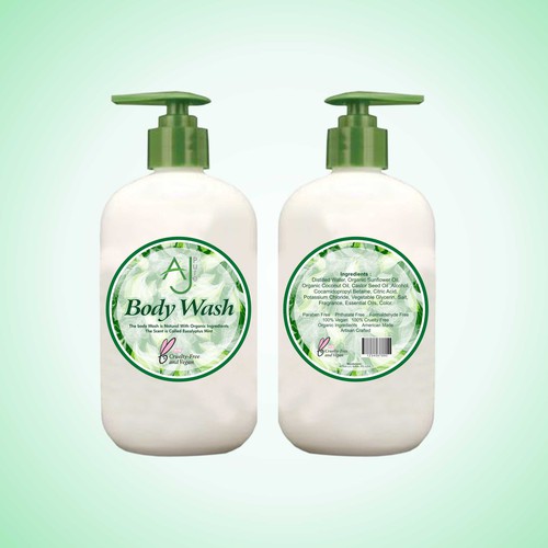 Create a label for natural body wash | Product label contest