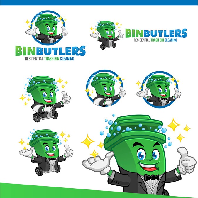 Residential Trash Bin Cleaning logo | Logo design contest