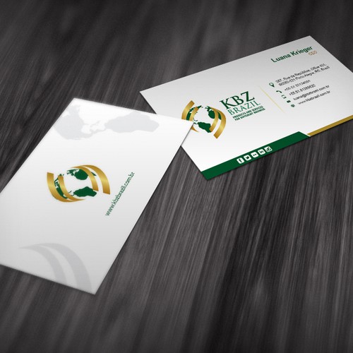 KBZ BRAZIL Needs a Business Card | concurso Cartão de visita