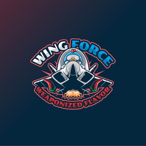 Designs | Create a fun logo for a chicken wing concept! Wing Force ...