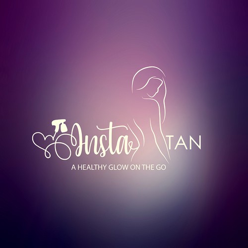 A spray tan salon possibly a logo with a spray tan gun looping in the ...