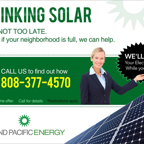 Postcard for Solar (PV) Promotion | Postcard, flyer or print contest