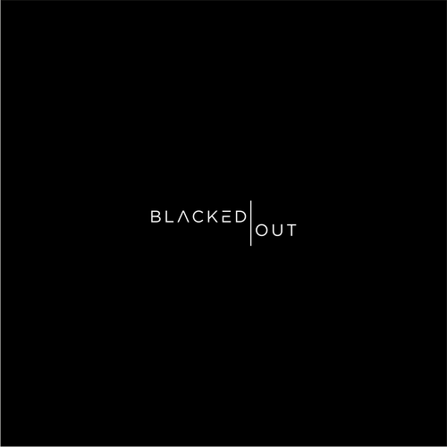 "BLACKED OUT" needs a cool, simplistic and clear logo | Logo design contest