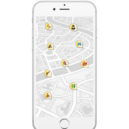 Icons for crime map. | Icon or button contest