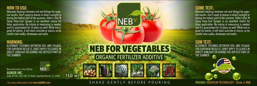 Agriculture product label for product line | Product label contest