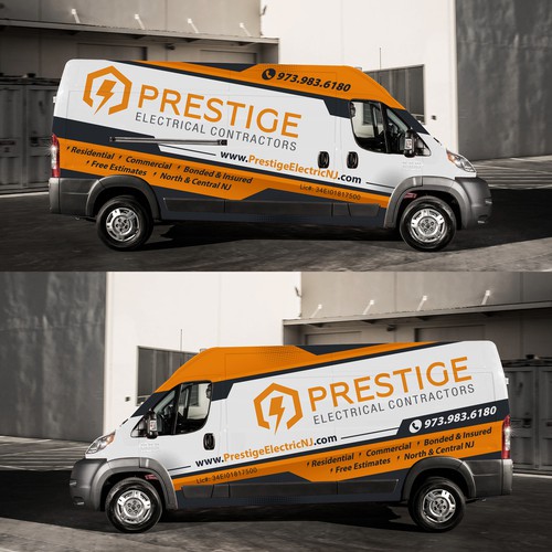 Designs | Car wrap needed for Prestige Electrical Contractors | Car ...