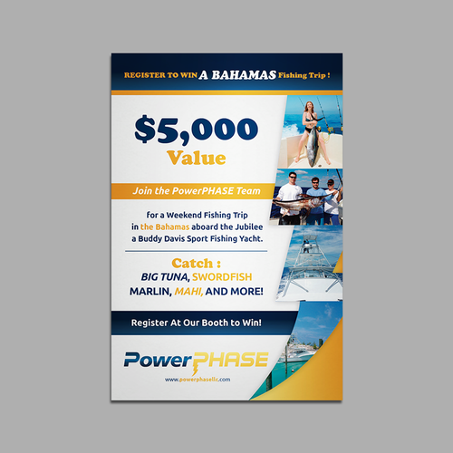 Eye-Catching Poster to Promote Fishing Contest! | Signage contest