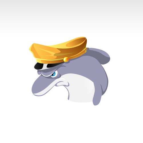 Grumpy Dolphin Cab Driver Cartoon Character | Other Graphic Design contest