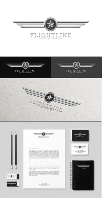 Produce a powerful protection symbol for Flightline Sercurity Services ...