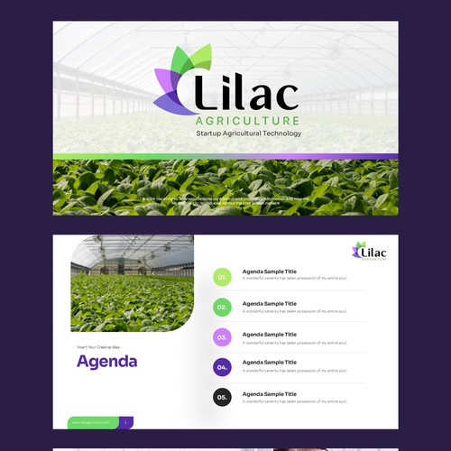 Designs | Lilac Agriculture PPT | PowerPoint template contest