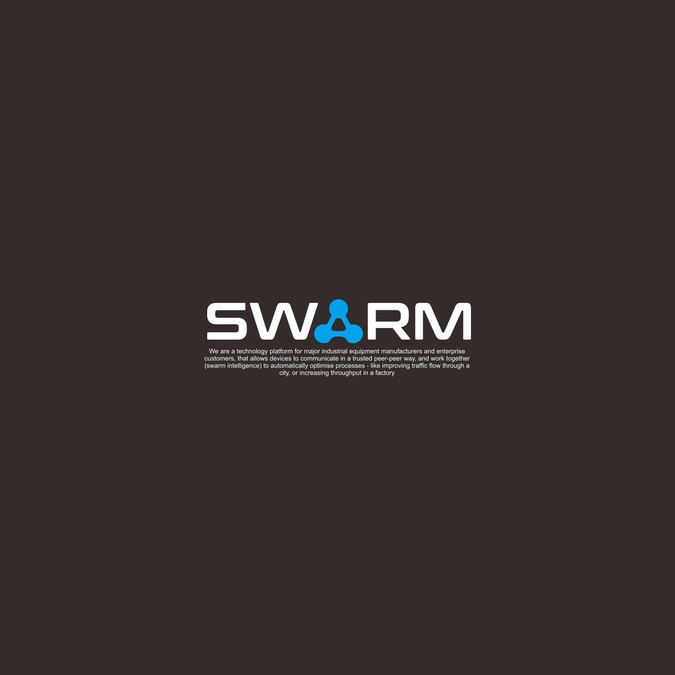 Swarm - logo design for exciting technology startup | Logo & business ...