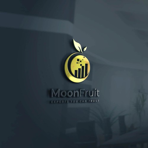 Designs | Need a fun logo for a brand called "MoonFruit" | Logo design ...